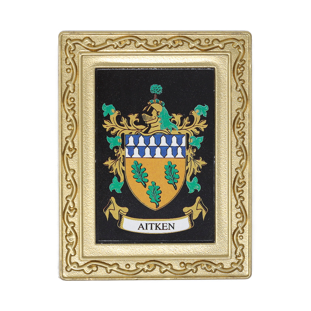 Coat Of Arms Fridge Magnet Aitken | The Scotland Shop