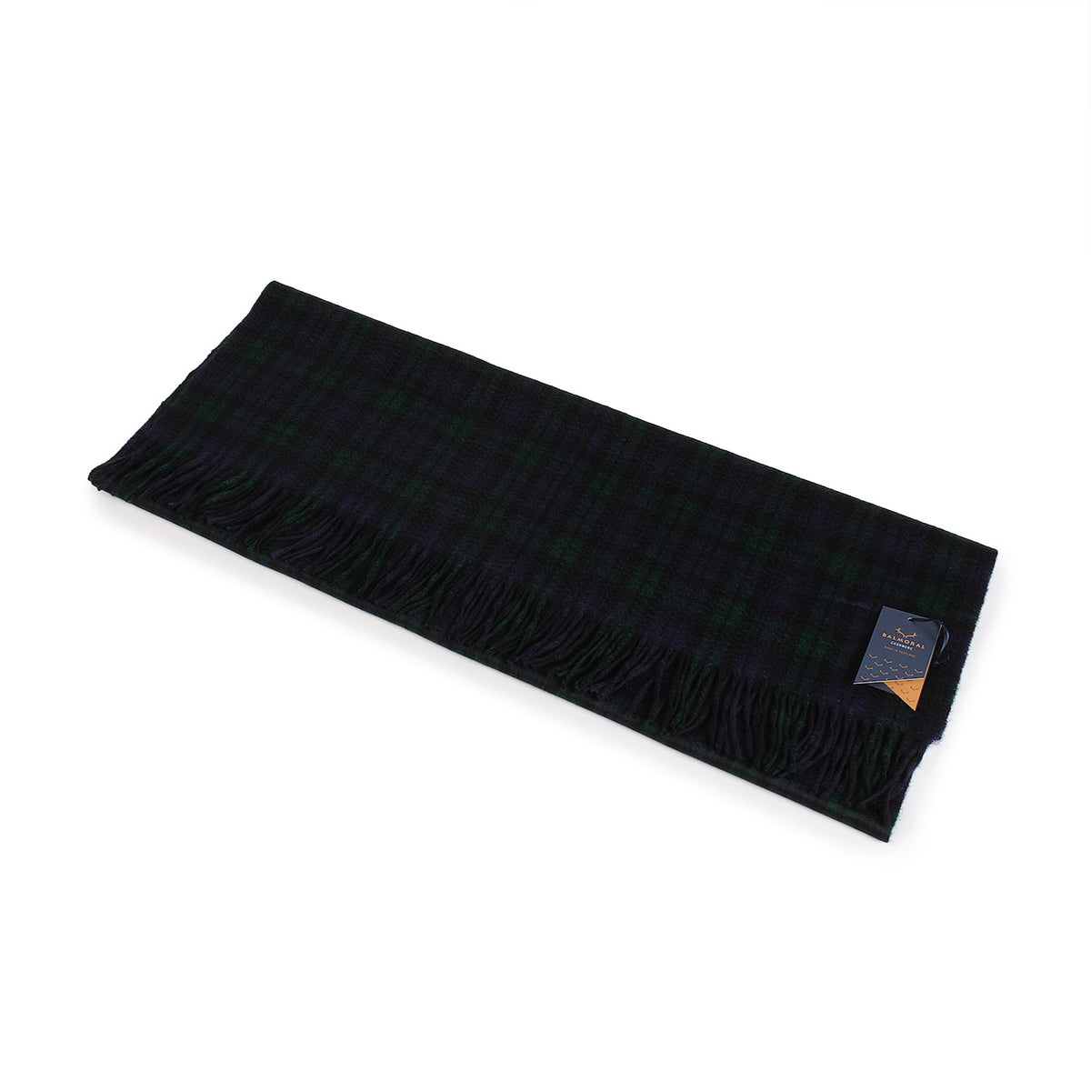 Balmoral 100% Cashmere Woven Stole BLACK WATCH | The Scotland Shop
