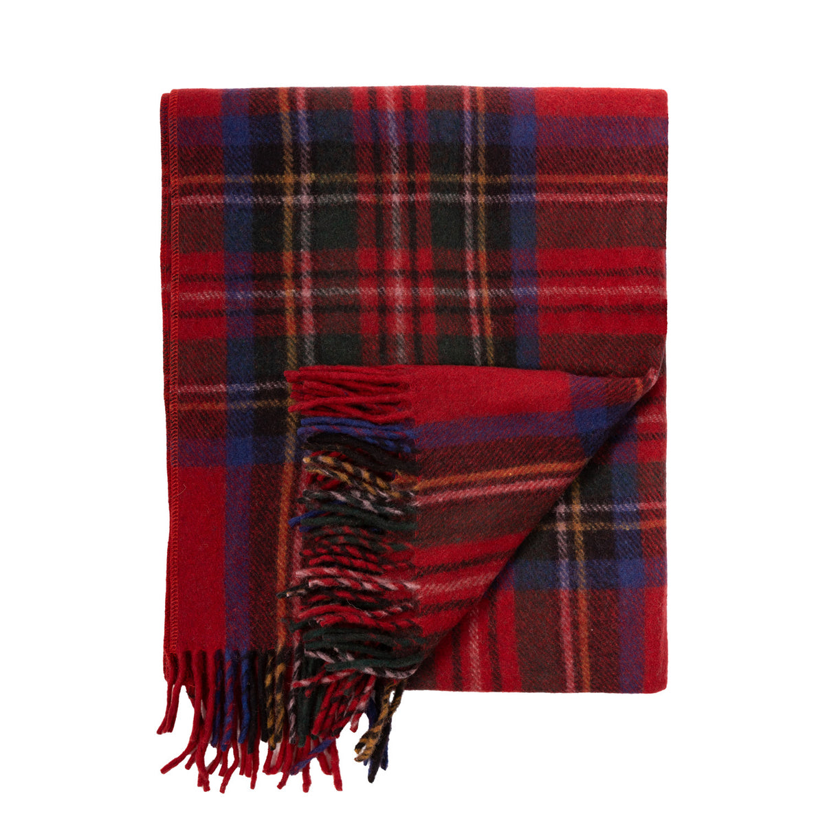 Wool Blend Tartan Knee Blanket Stewart Royal | The Scotland Shop