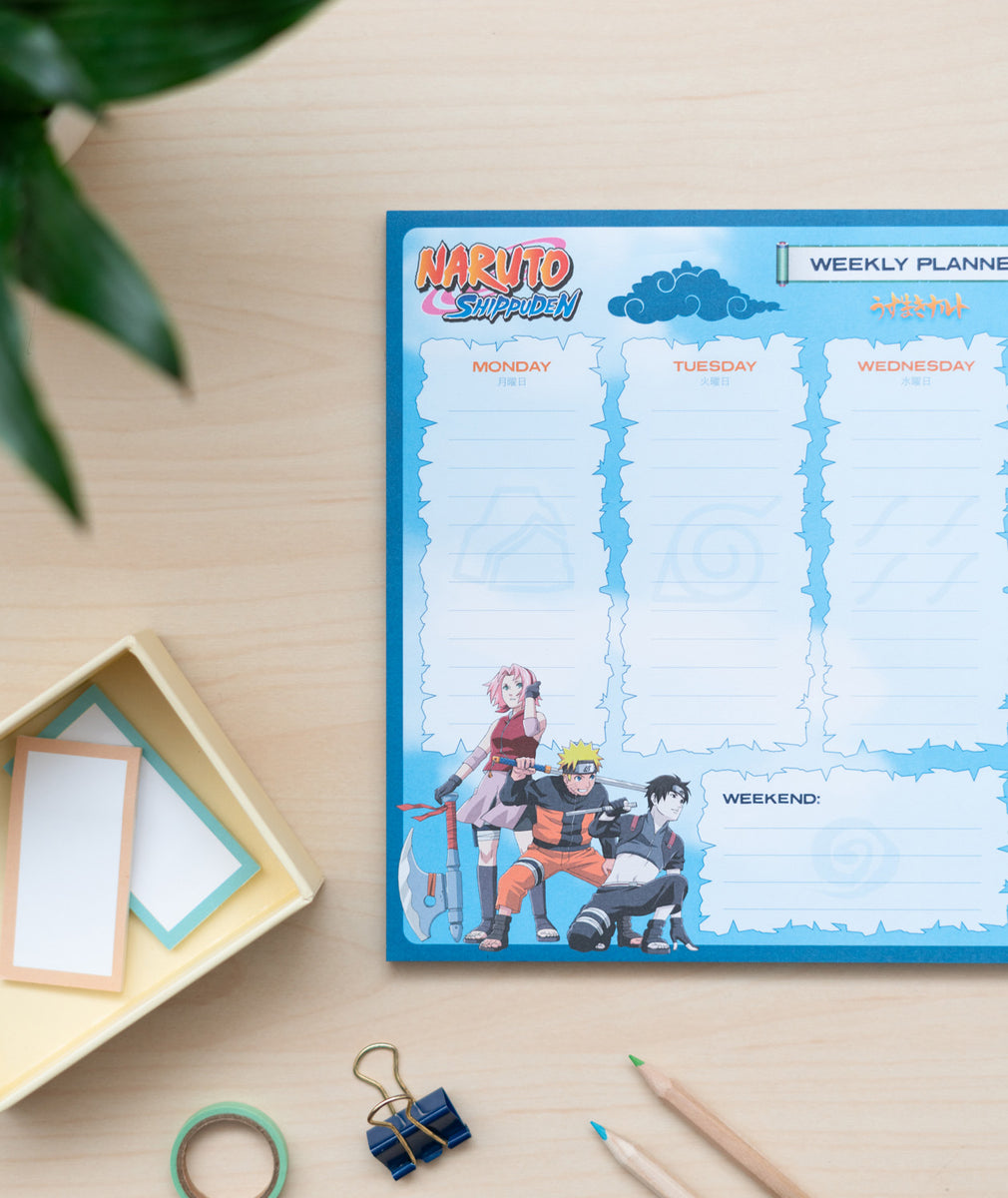 Naruto Weekly Planner | The Scotland Shop