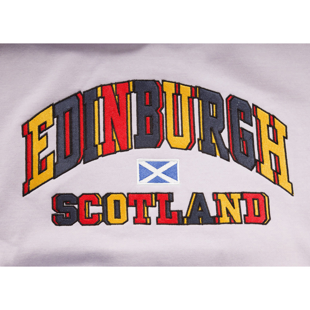 Colourful Edinburgh Letters Hoodie Lilac | The Scotland Shop
