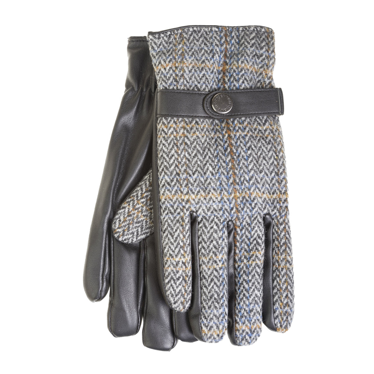 Mens Jumbo Herringbone Buckle Glove | The Scotland Shop