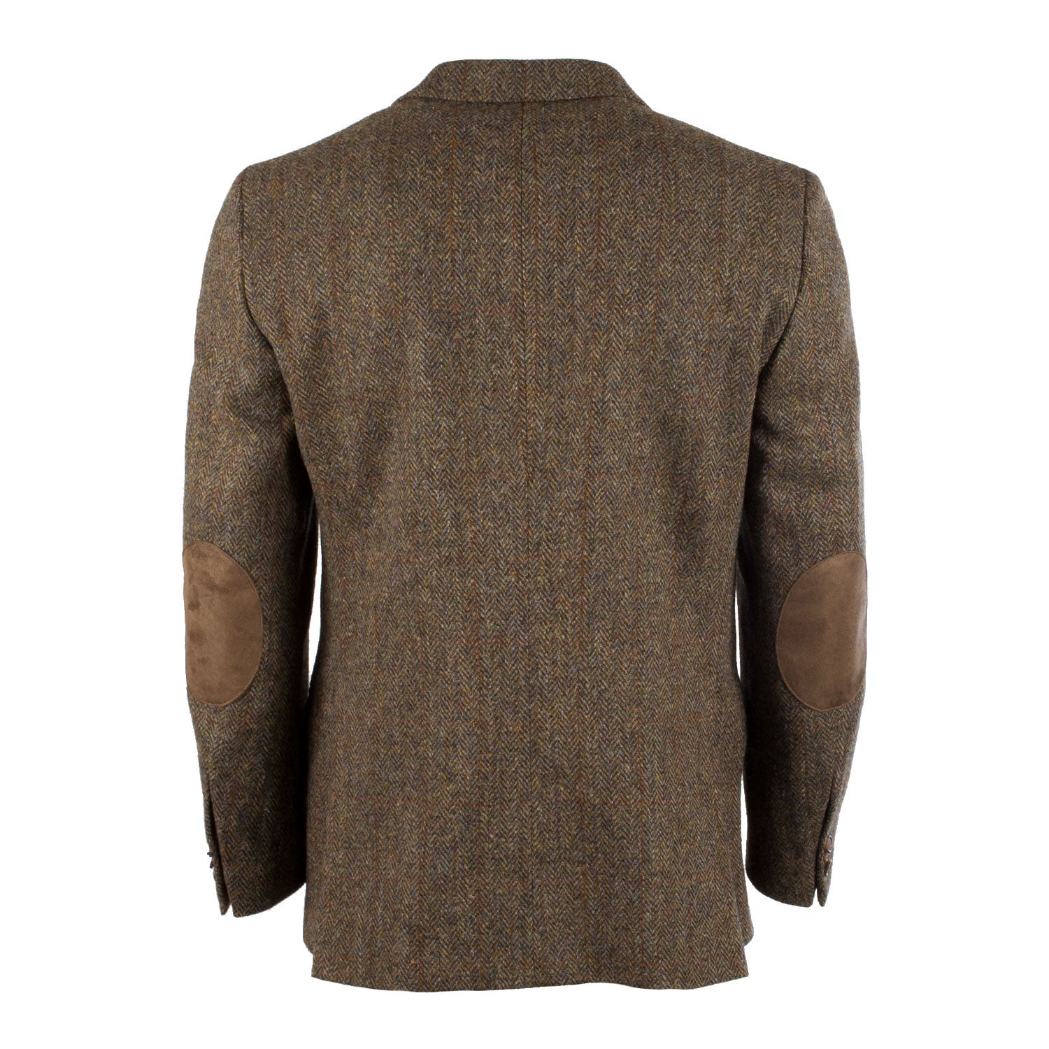 Men's Harris Tweed Harris Jacket BROWN HERRINGBONE | The Scotland Sho ...