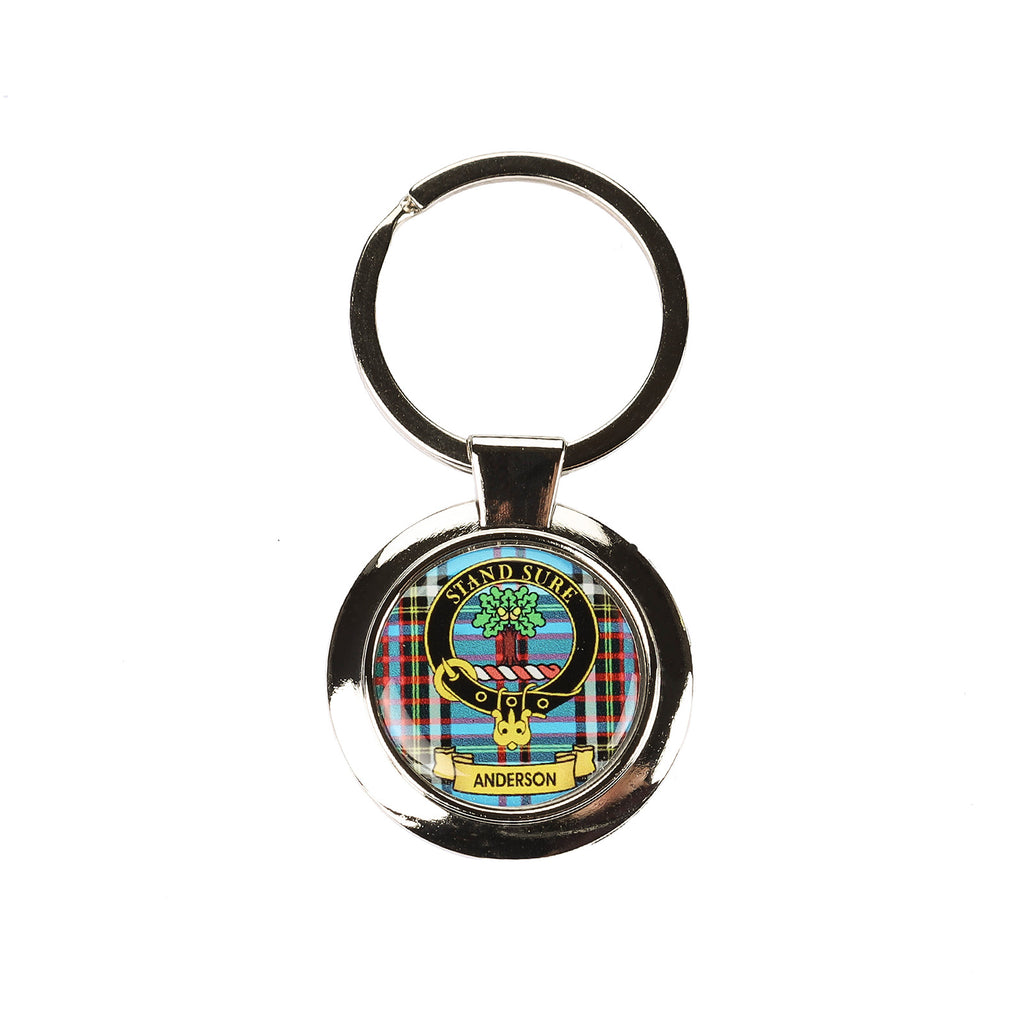 Kc Clan Key Fob Chrome Rose | The Scotland Shop