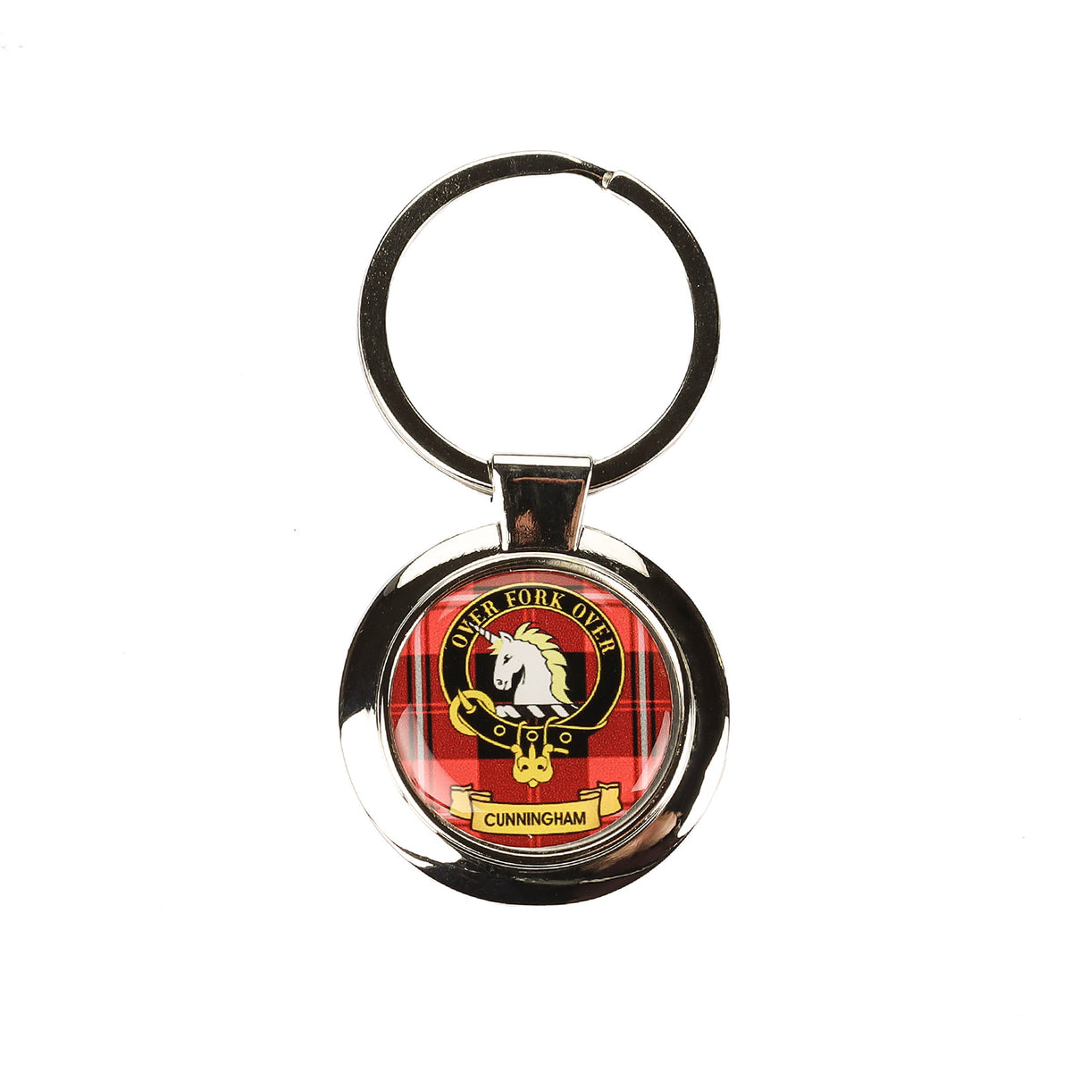 Kc Clan Key Fob Chrome Cunningham | The Scotland Shop