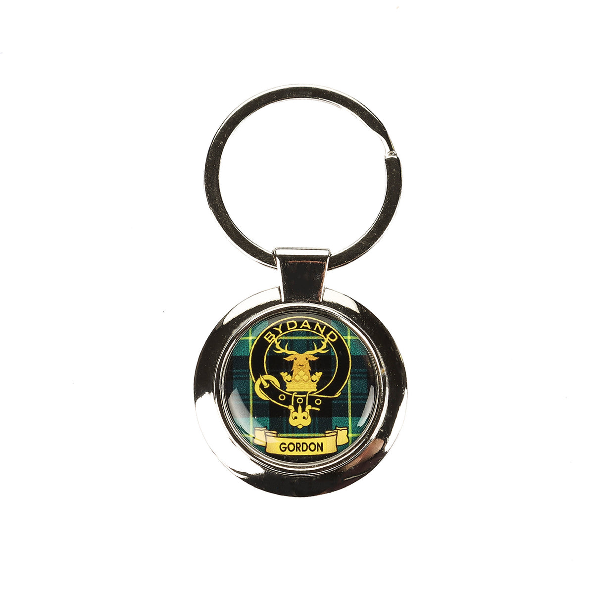 Kc Clan Key Fob Chrome Gordon | The Scotland Shop