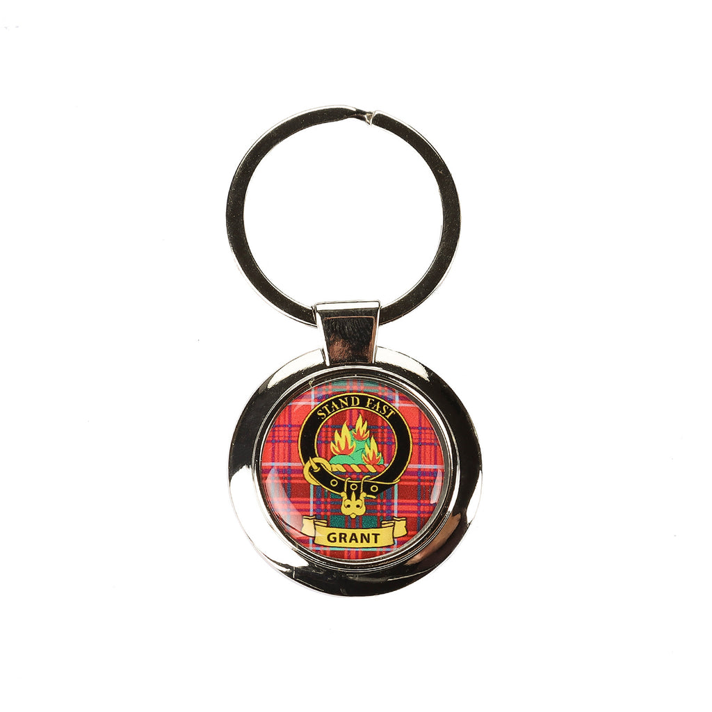 Kc Clan Key Fob Chrome Grant | The Scotland Shop