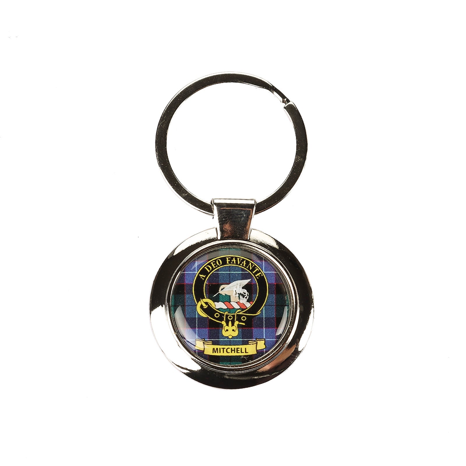 Kc Clan Key Fob Chrome Mitchell | The Scotland Shop
