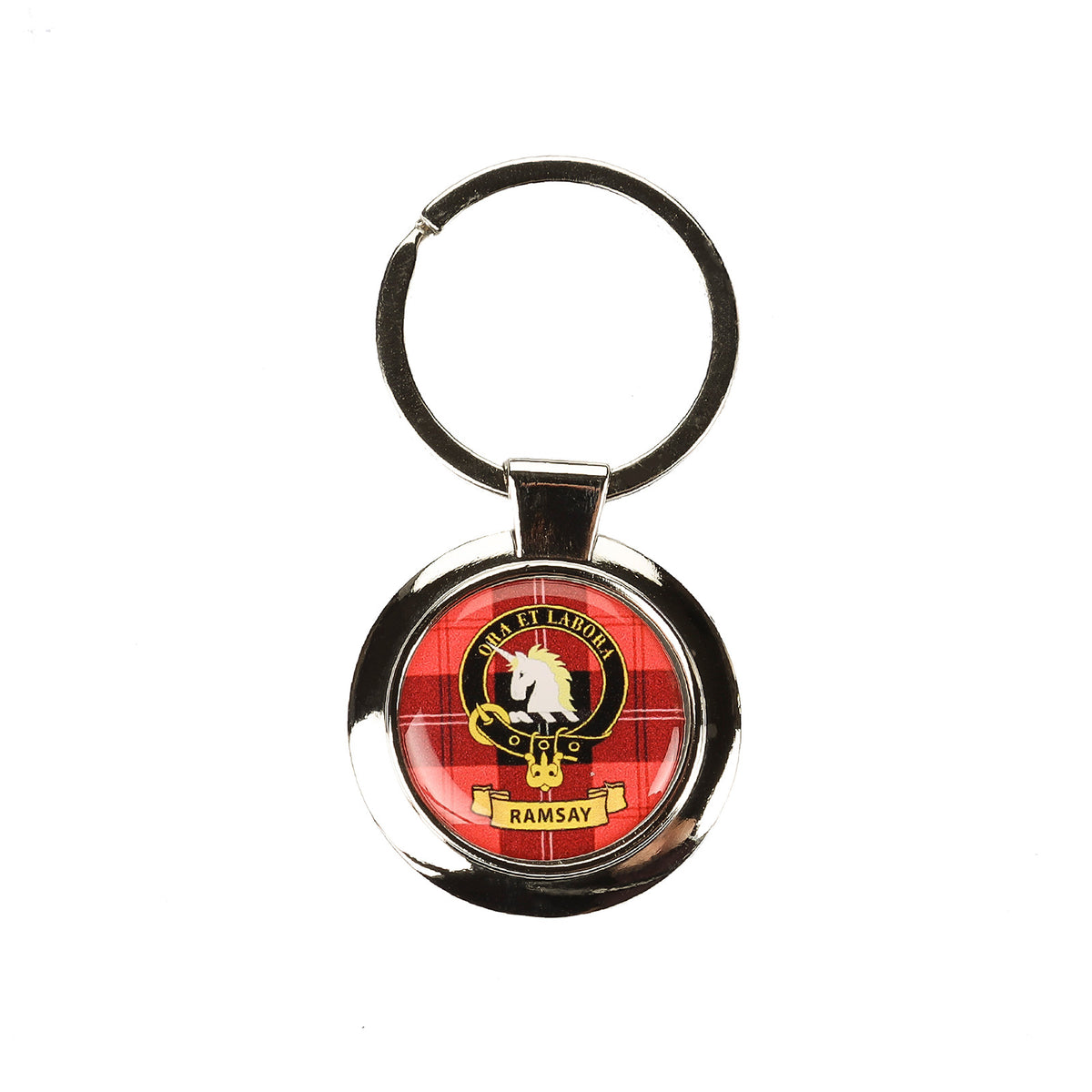 Kc Clan Key Fob Chrome Ramsay | The Scotland Shop