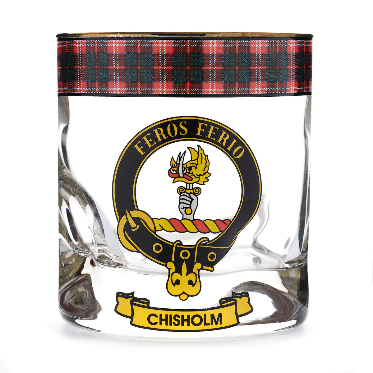 Kc Clan Whisky Glass Chisholm | The Scotland Shop