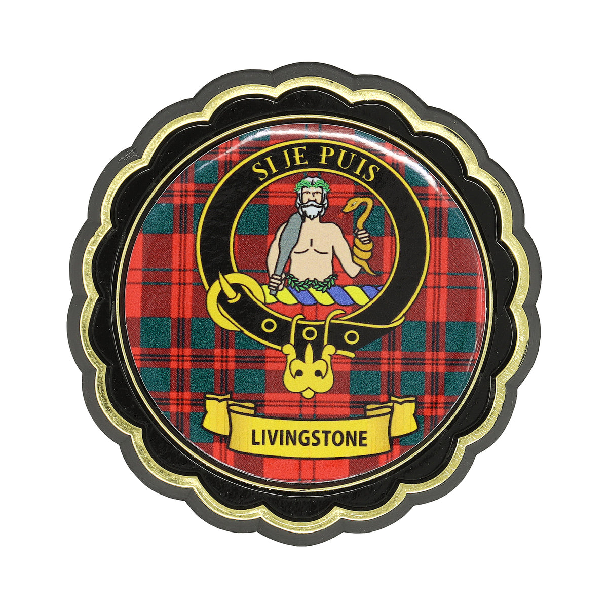 Clan Crest Fridge Magnets Livingstone | The Scotland Shop