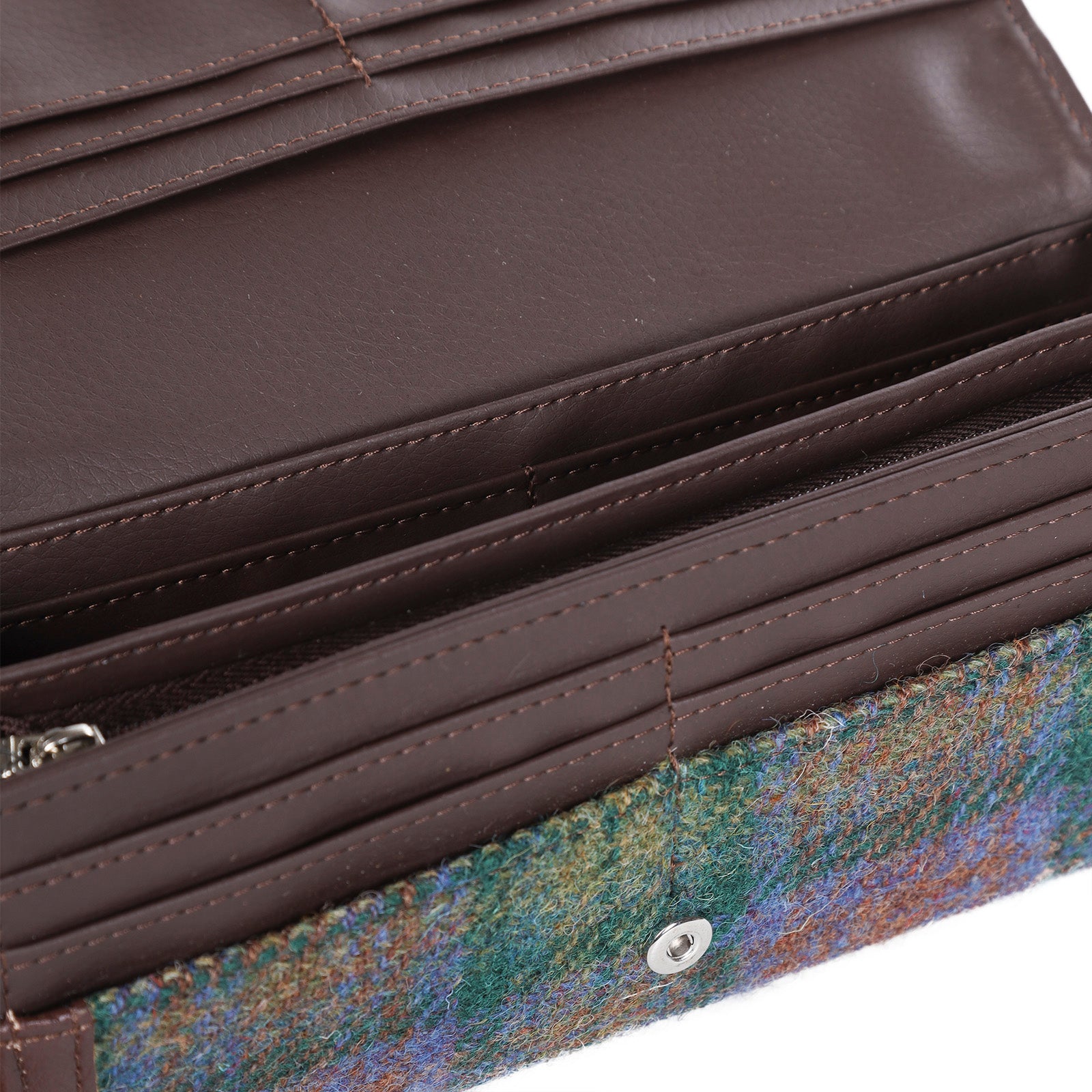 Harris Tweed Long Purse - Bute Skye Tartan | The Scotland Shop