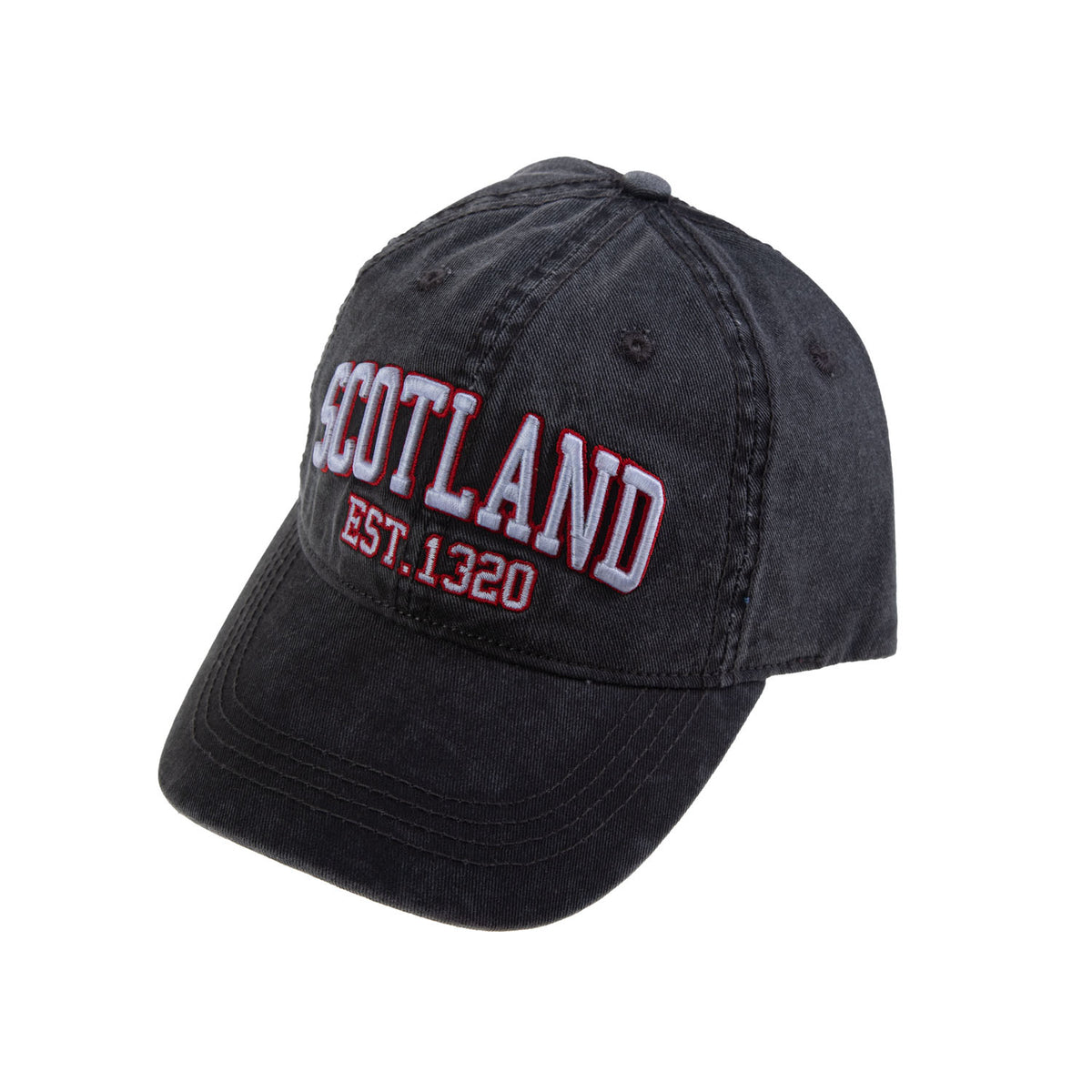 Scotland Stonewash Cap Black | The Scotland Shop