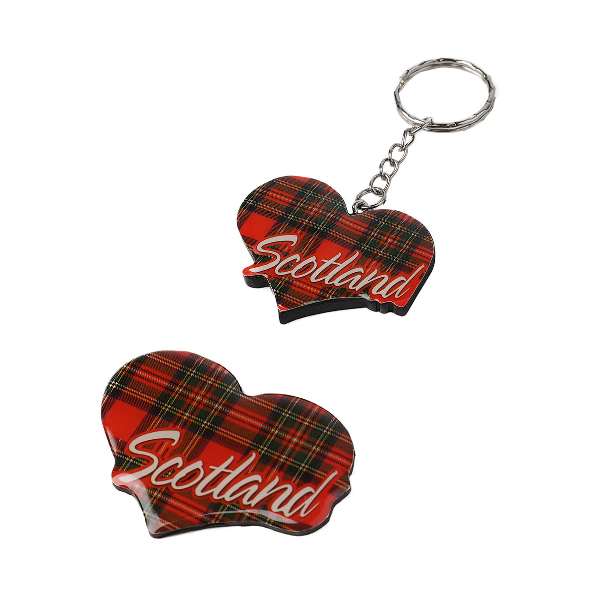 I Love Scotland Keyring + Magnet | The Scotland Shop