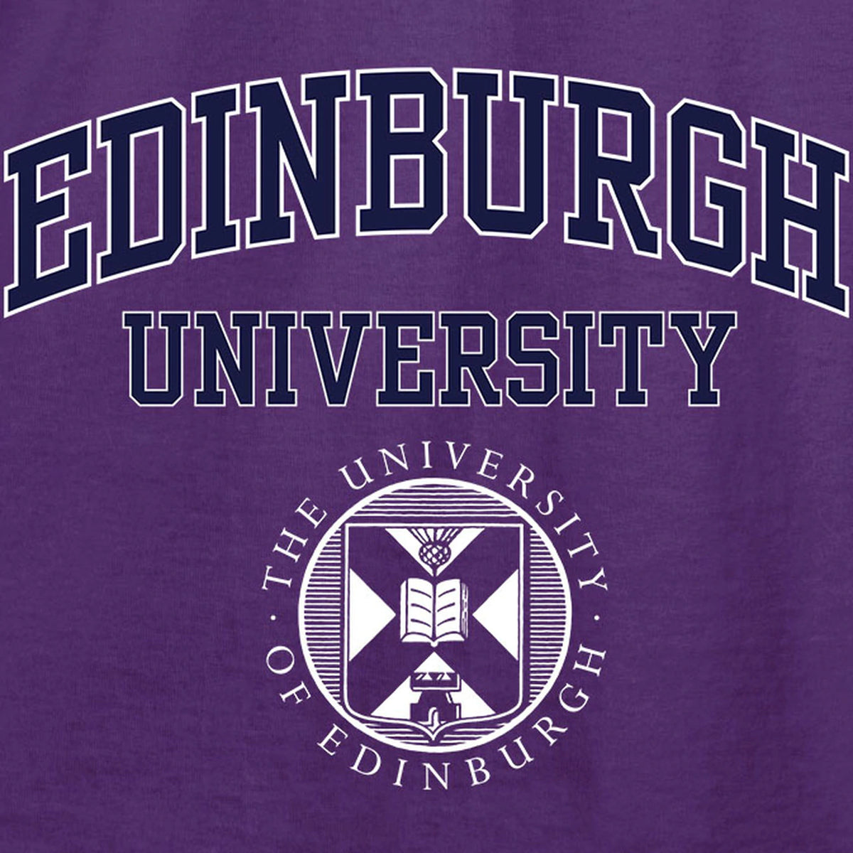 Edinburgh University Harvard White Crest Purple | The Scotland Shop
