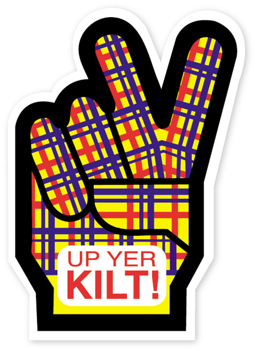 Up Yer Kilt Sticker | The Scotland Shop