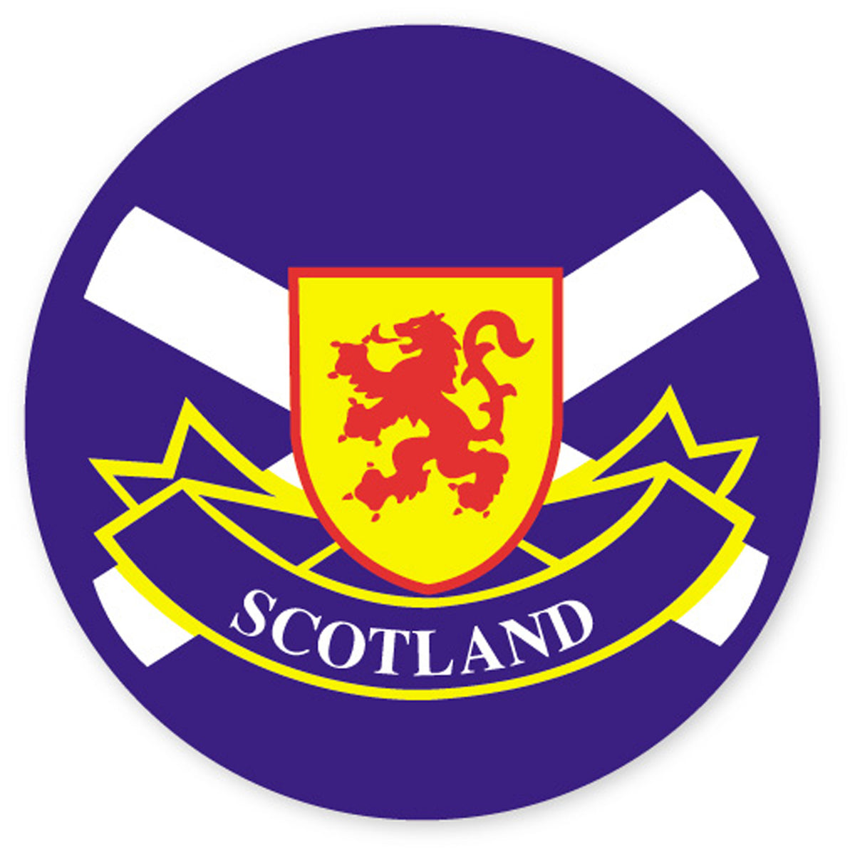 Scotland Saltire Roundal Sticker | The Scotland Shop
