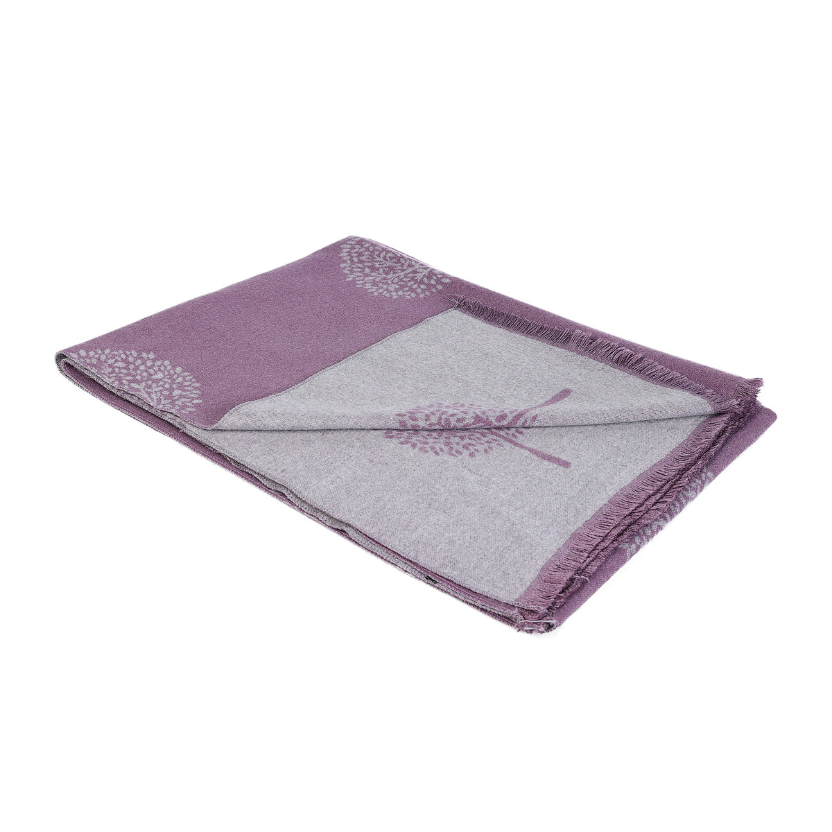 Super Soft Tree Of Life Scarf Purple | The Scotland Shop