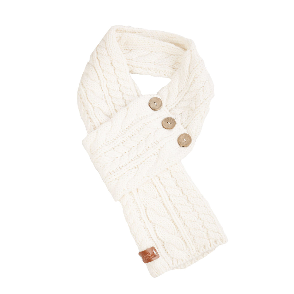 Cable Button Wrap Scarf | The Scotland Shop