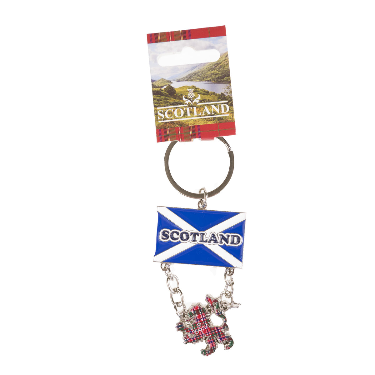Keyring - Flag/ Lion | The Scotland Shop
