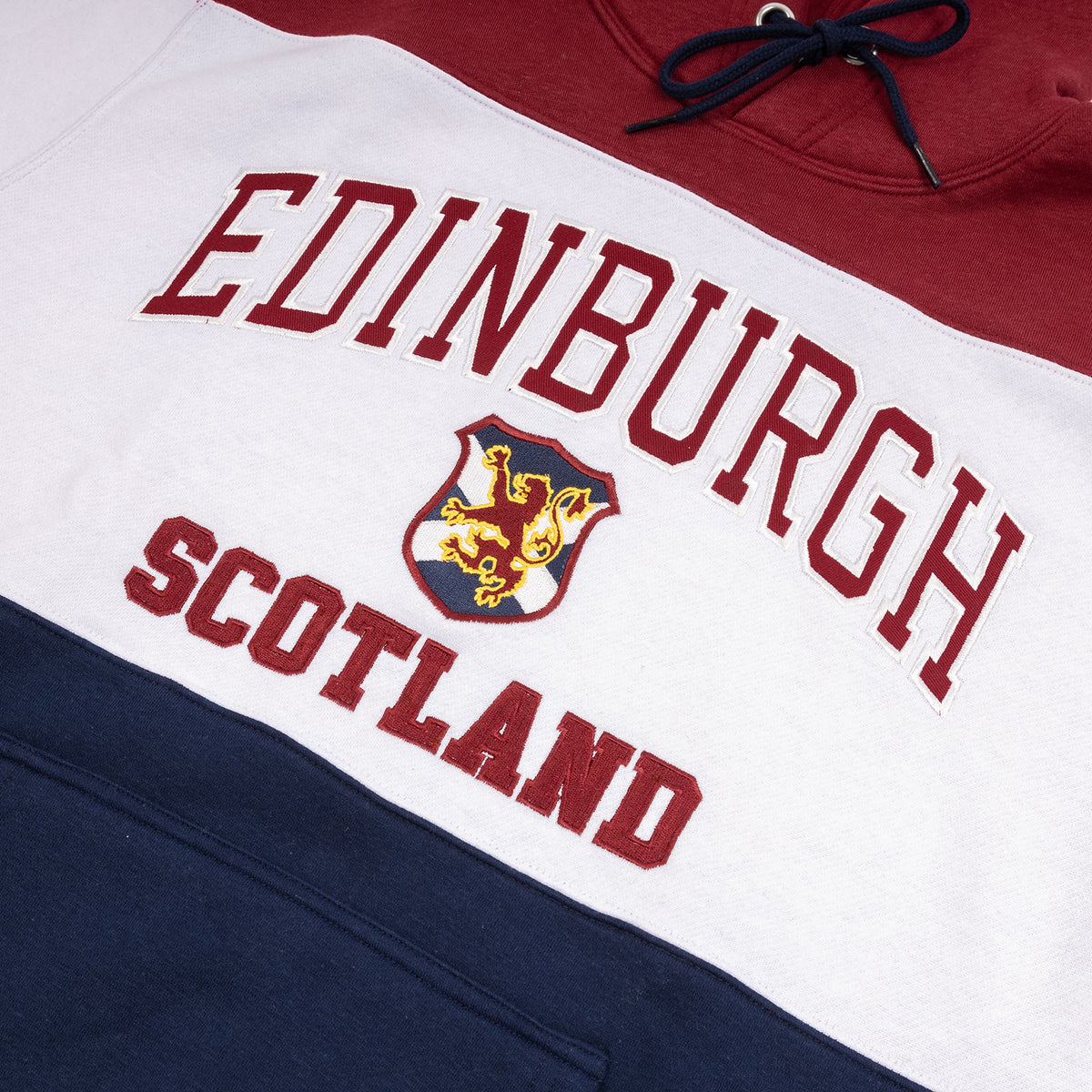 Edinburgh 3 Panel Coloured Hoodie | The Scotland Shop