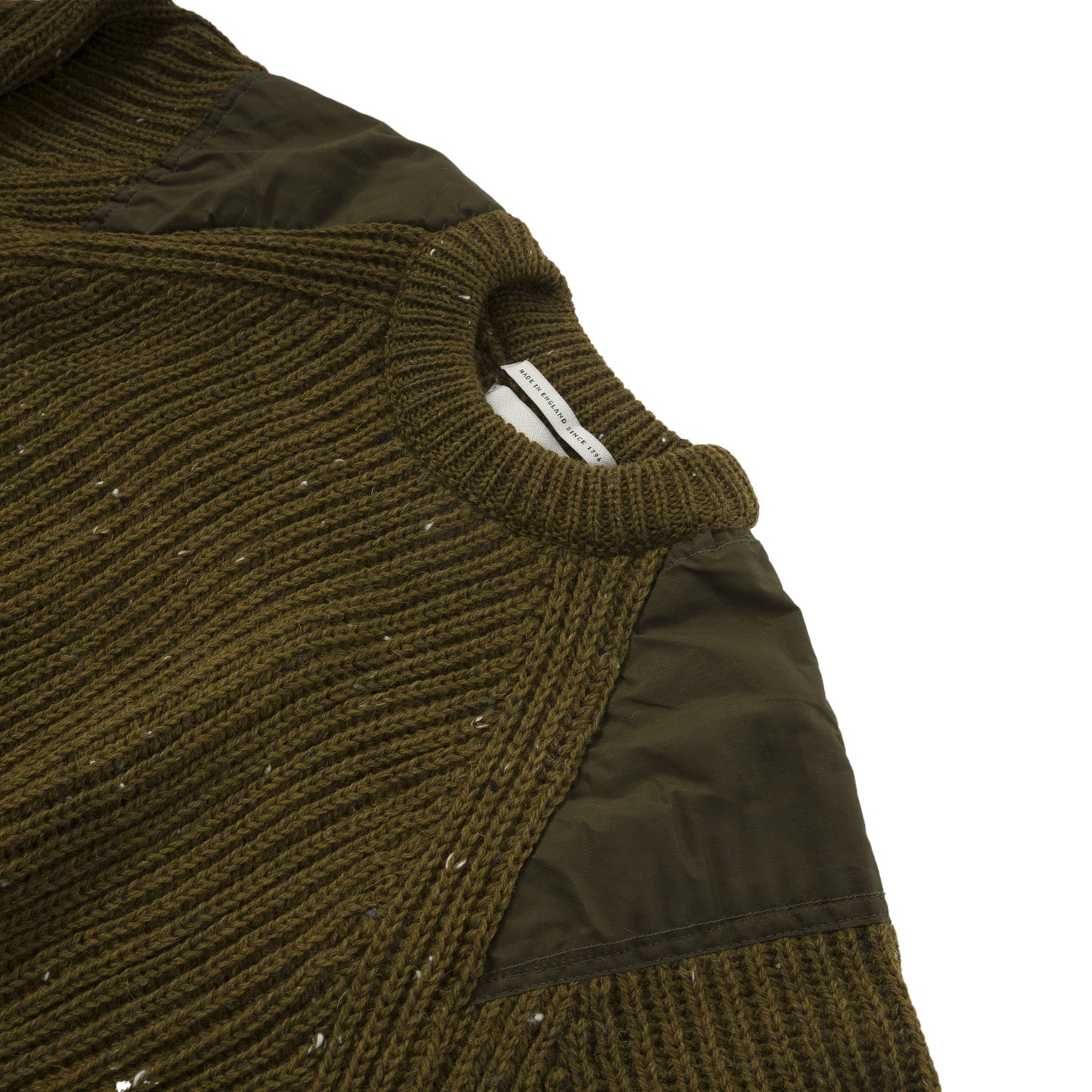 Mens Commando Sweater Khaki | The Scotland Shop
