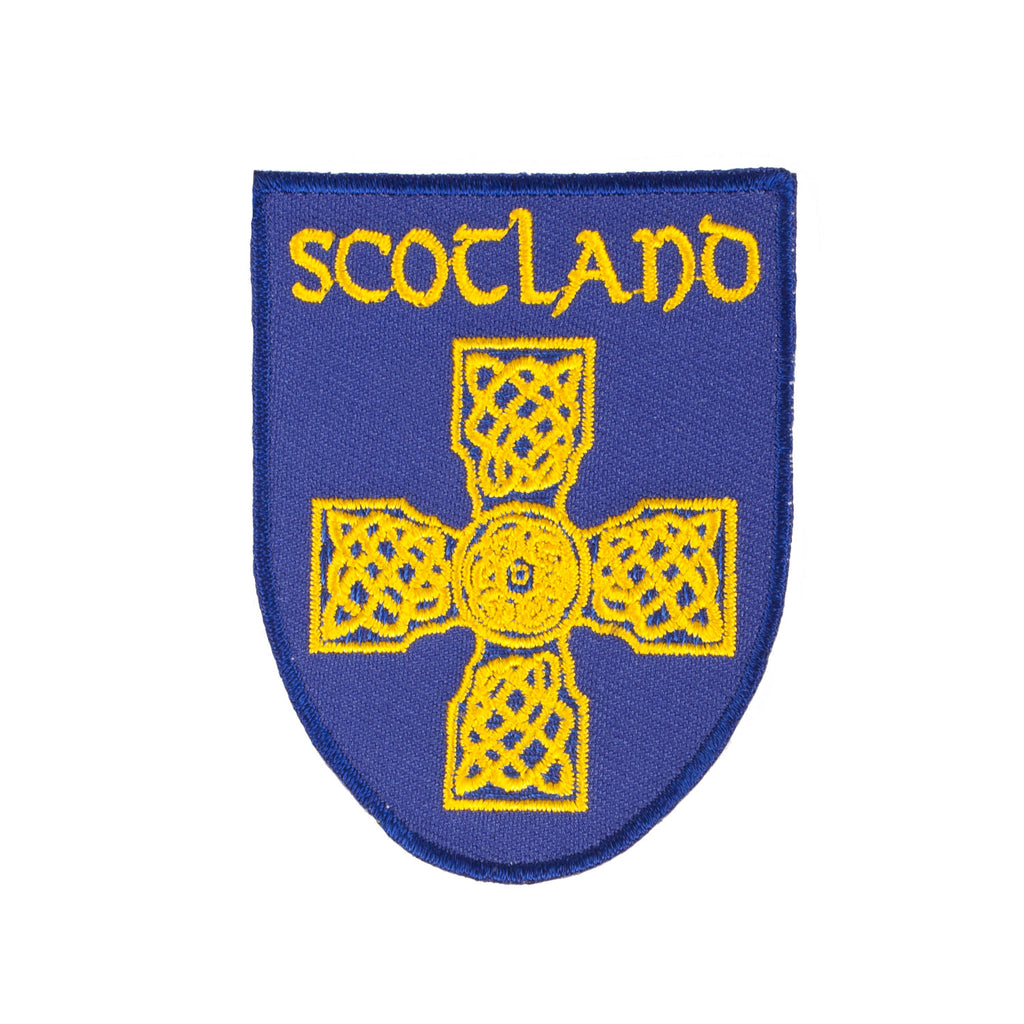Scotland Blue Celtic Cross Patch | The Scotland Shop